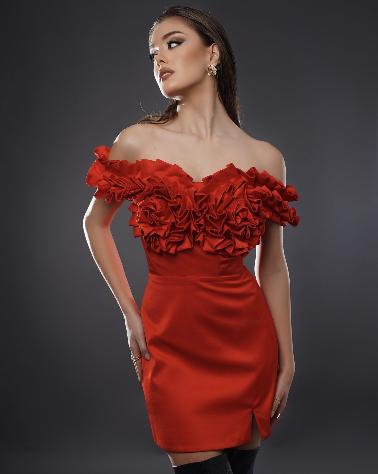 RED ROSE DRESS - MijelStore